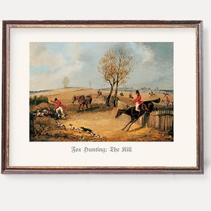 Fox Hunting Prints | Vintage English Hunt Wall Art | Equestrian Decor ...