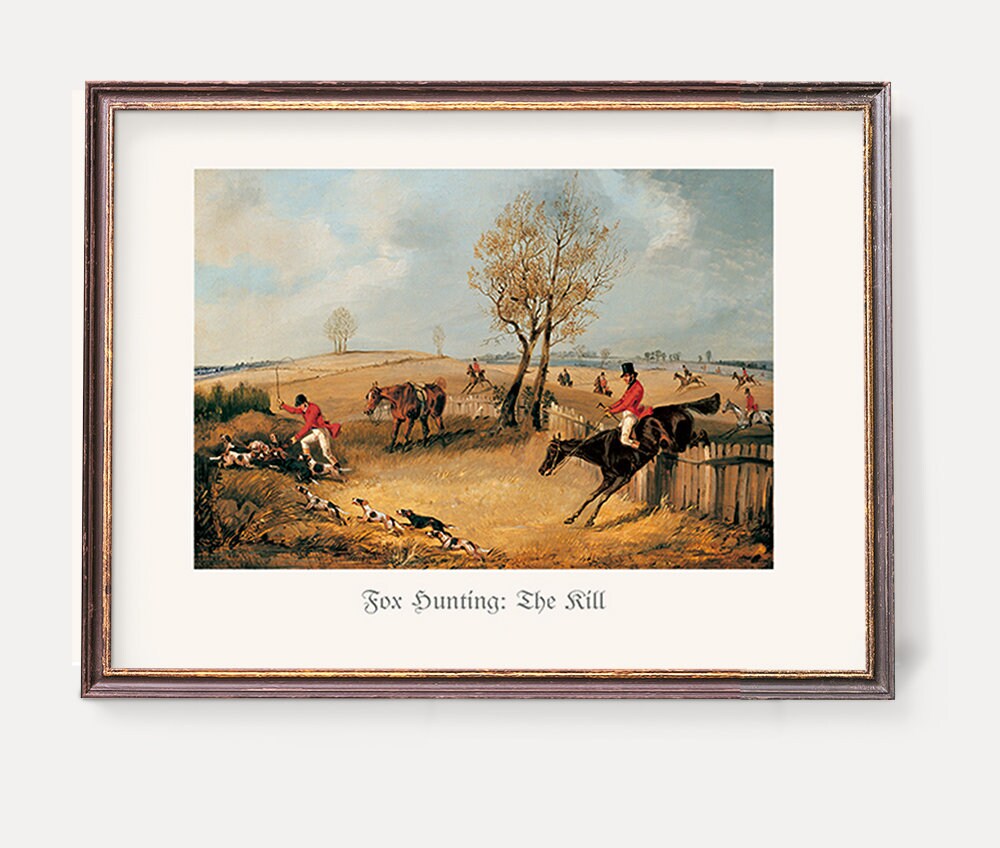 Fox Hunting Prints Vintage English Hunt Wall Art - Etsy
