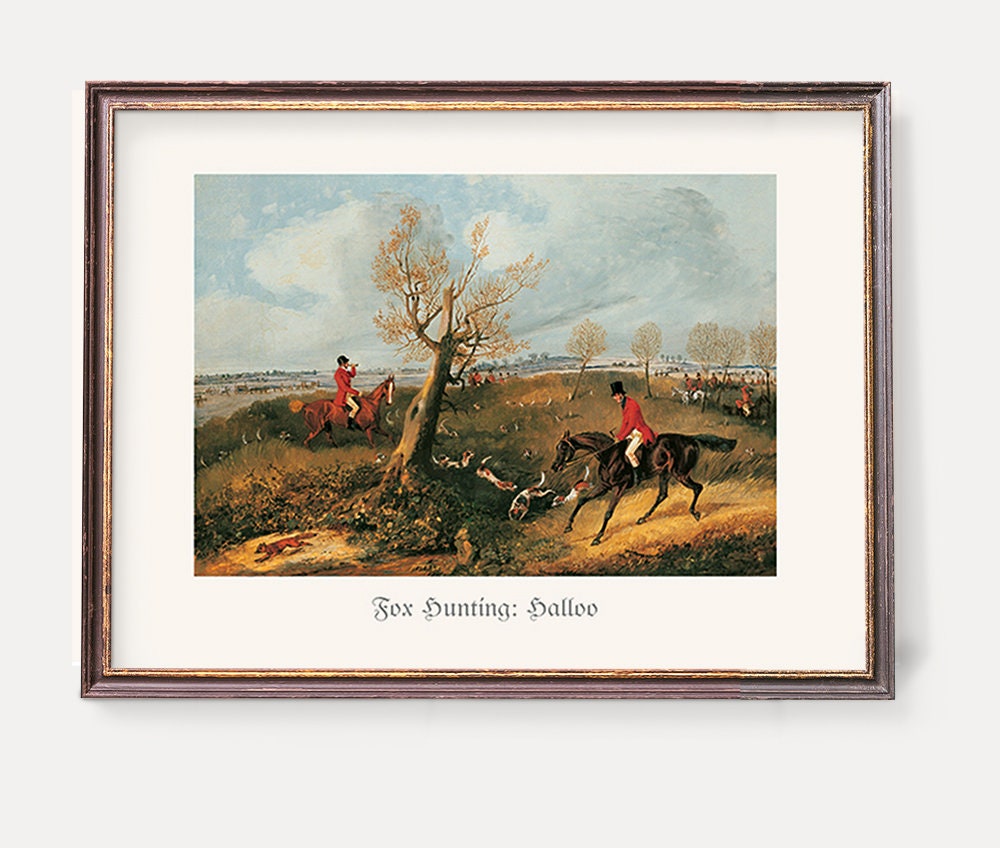 Fox Hunting Prints Vintage English Hunt Wall Art - Etsy