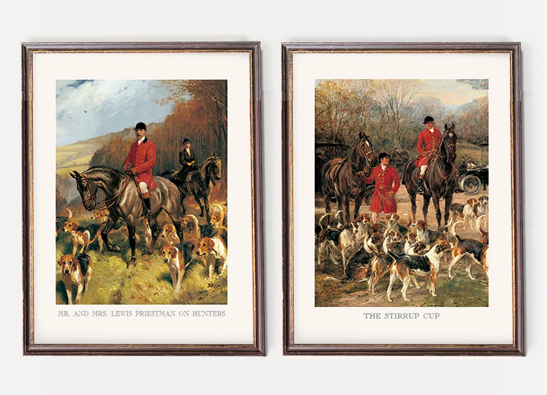 Fox Hunting Art Prints | Antique English Hunters, Dogs and Horses ...