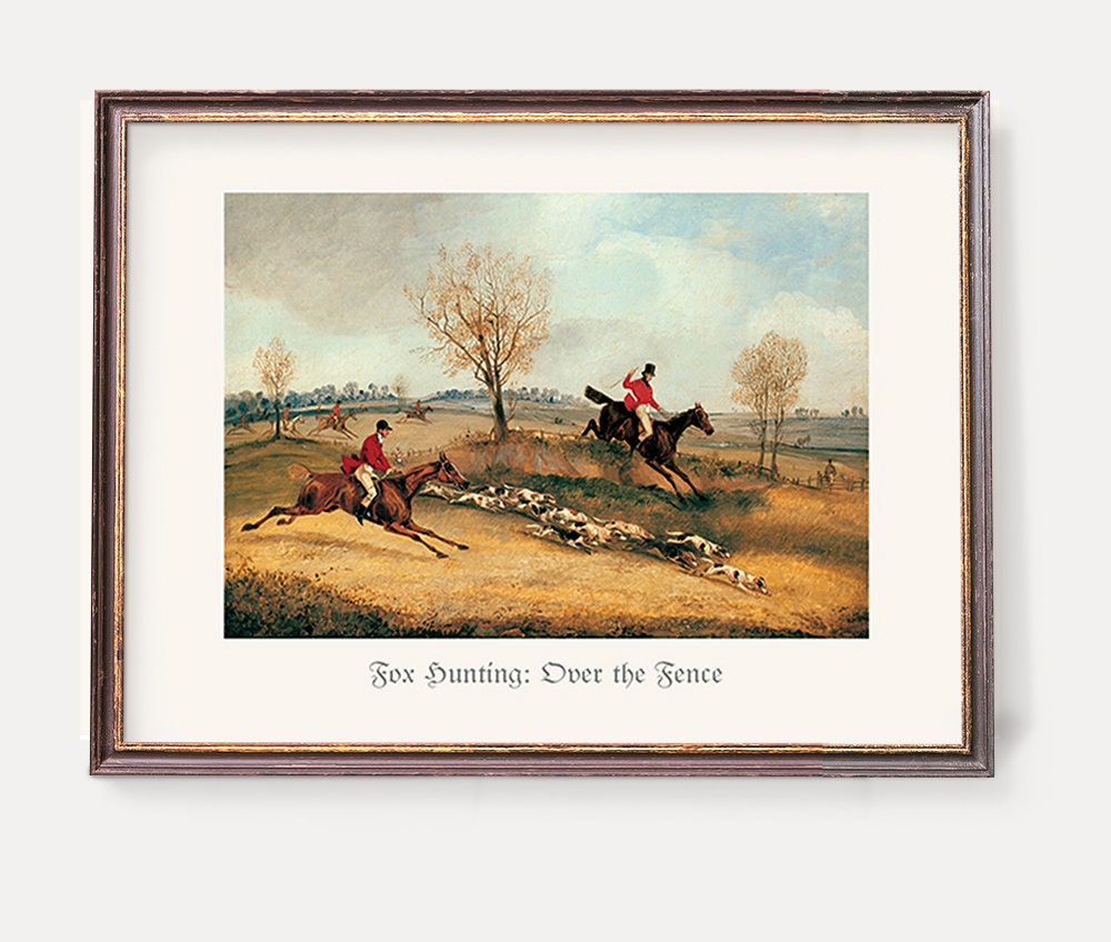 Fox Hunting Prints Vintage English Hunt Wall Art - Etsy