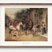Fox Hunting Prints - Vintage British Hunt Wall Art With Horses, Hunters ...