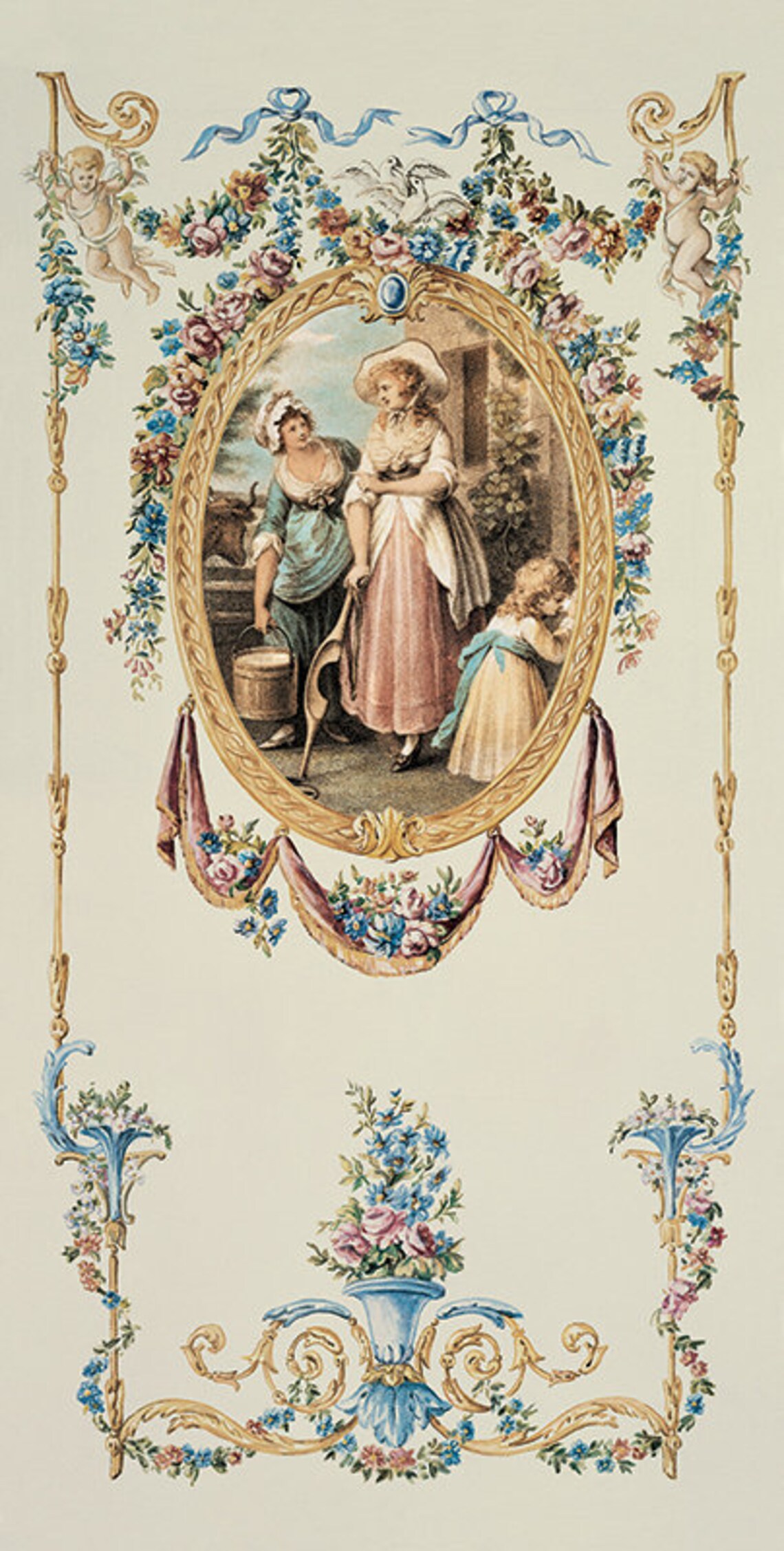 Neoclassical Decor - Victorian Wall Art - Classic Art Print of Shabby ...