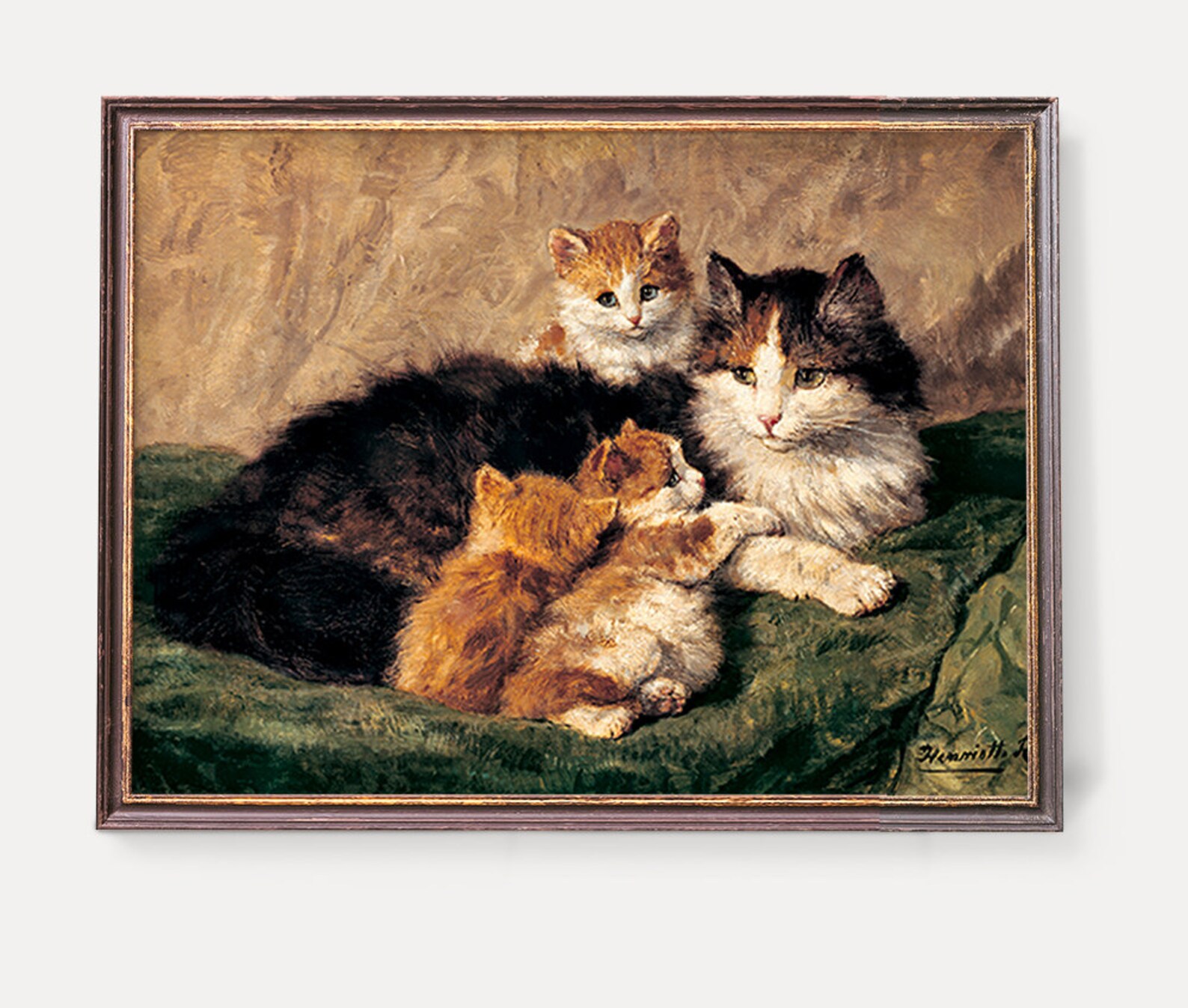 Victorian Cats Wall Art | Little Kittens Art Prints | Vintage Prints of ...