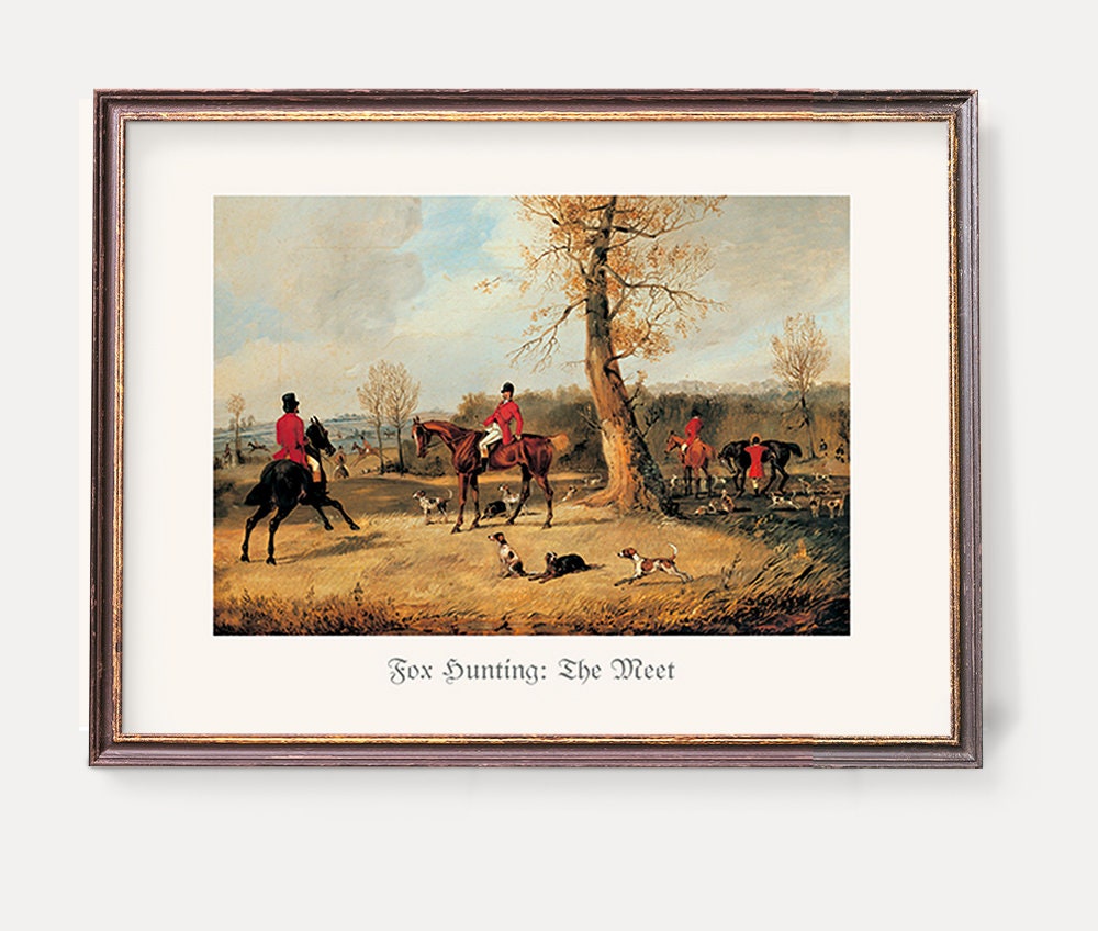 Fox Hunting Prints Vintage English Hunt Wall Art - Etsy