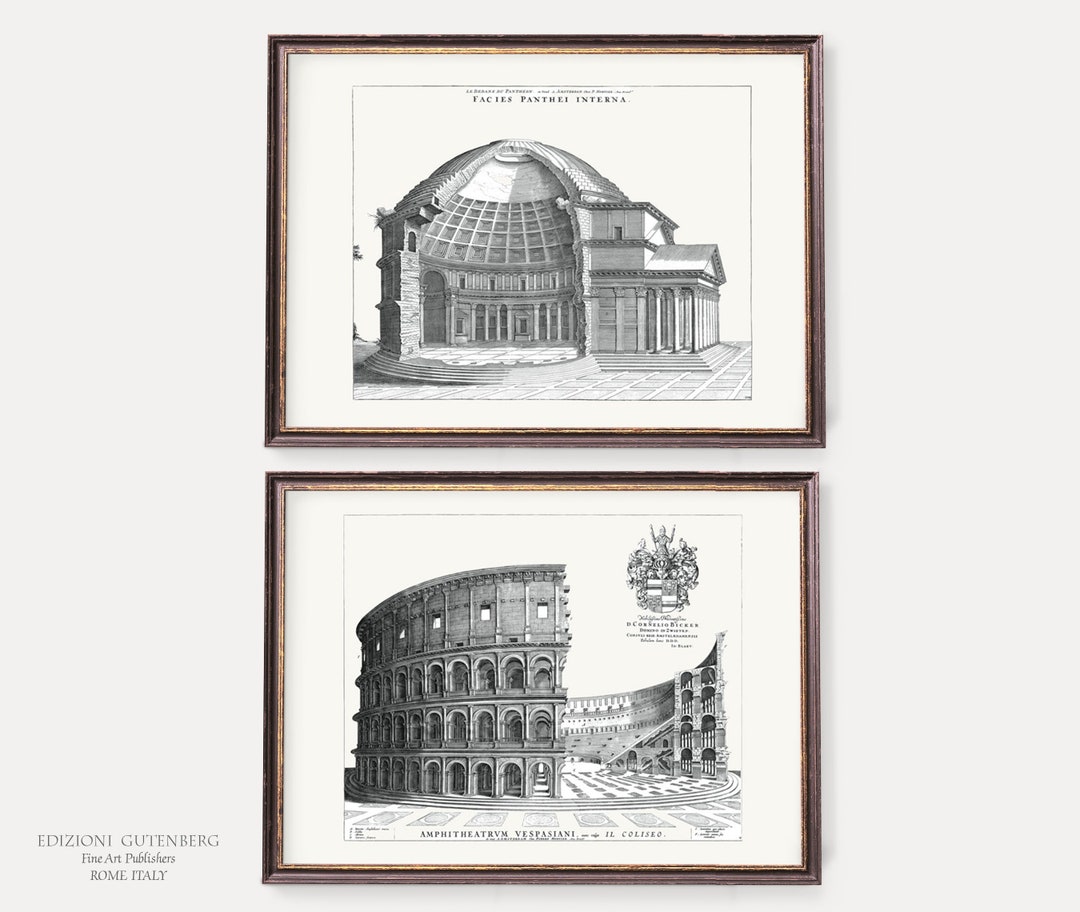 Ancient Rome Art Prints | Classic Wall Art | Colosseum & Pantheon ...