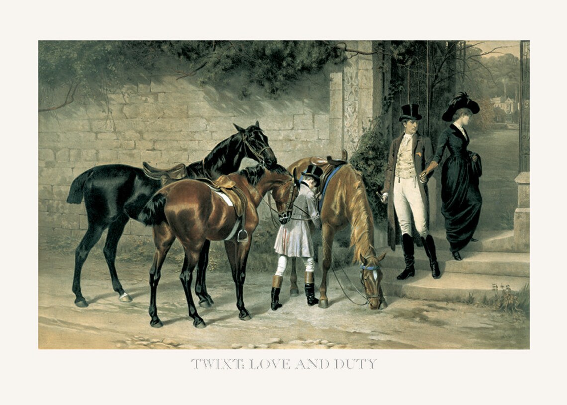 Twixt: Love and Duty Art Prints | Victorian Decoration | Romantic Wall ...