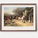 Fox Hunting Prints - Vintage British Hunt Wall Art With Horses, Hunters ...