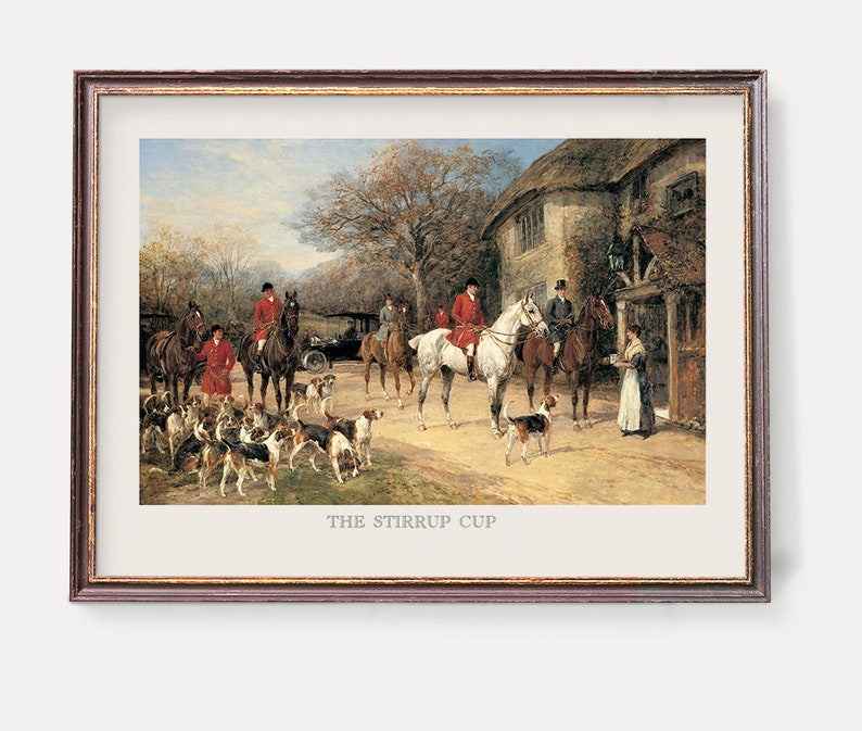 Fox Hunting Prints Vintage British Hunt Wall Art With - Etsy