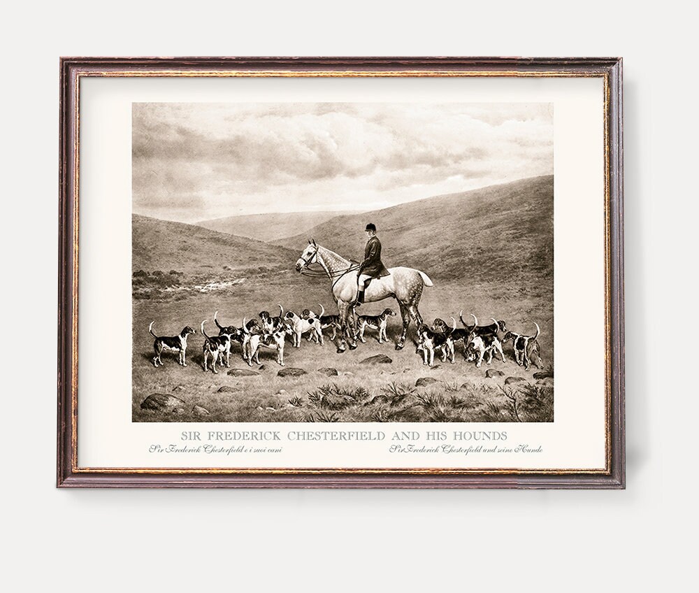 Fox Hunting Hunting Wall Art Old English Hunting Trip | Etsy