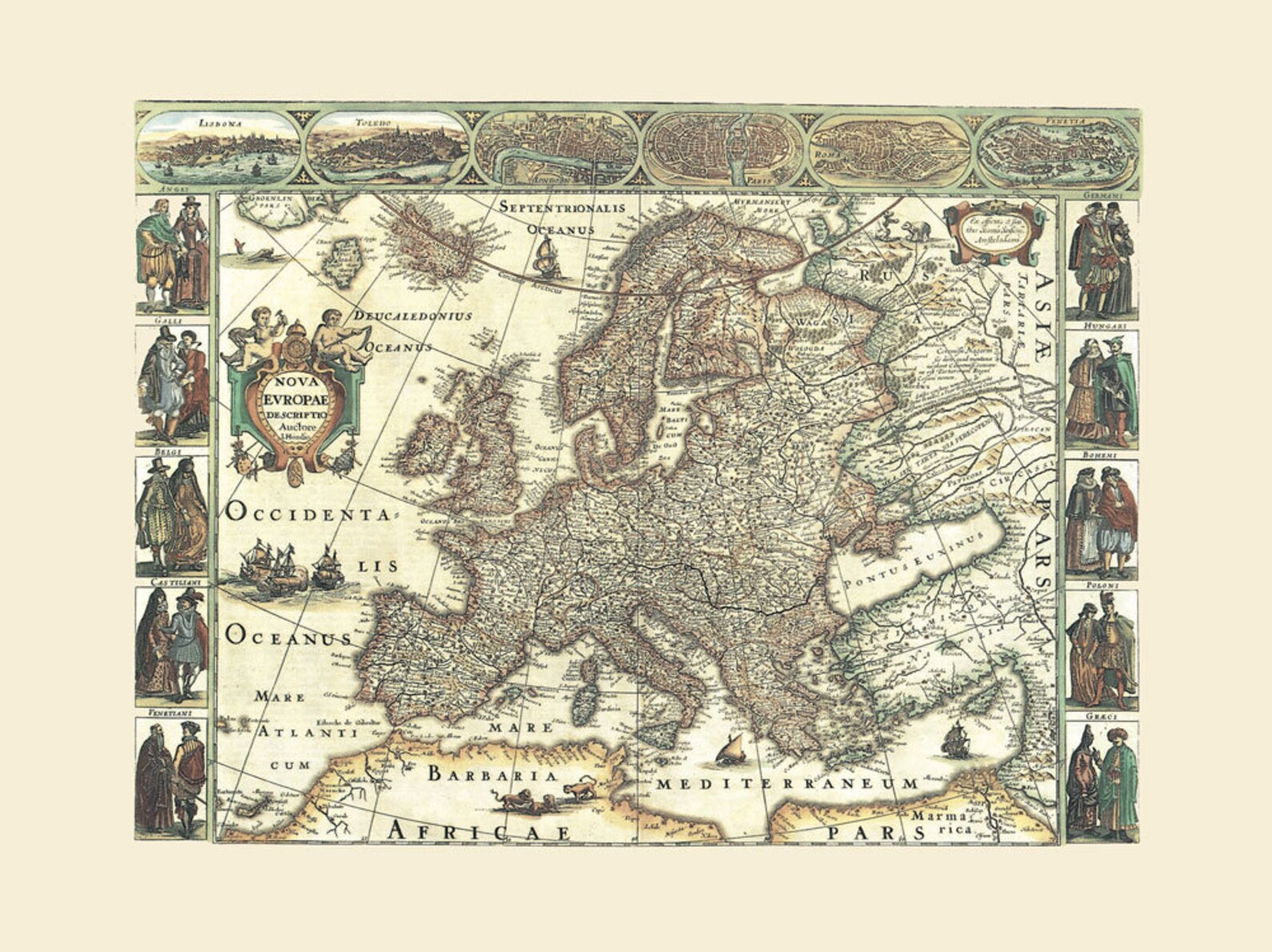Historical Maps of Continents Prints | Antique Cartography of the Globe ...