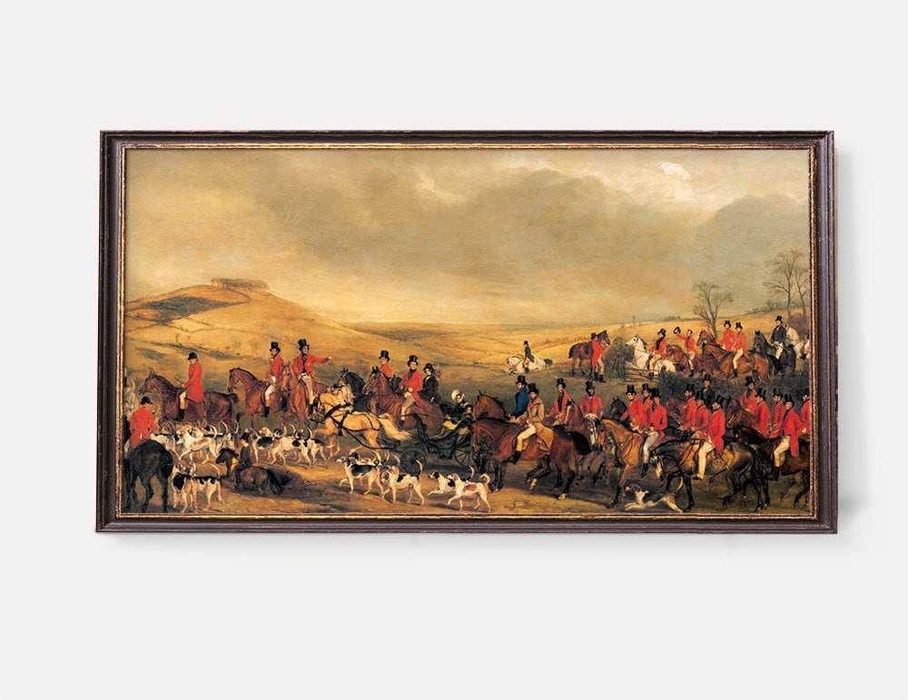 Fox Hunting Print Vintage Hunting Wall Art English Hunt - Etsy