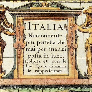 Vintage Map of Italy Print | Old Italian Map Wall Art | Antique ...