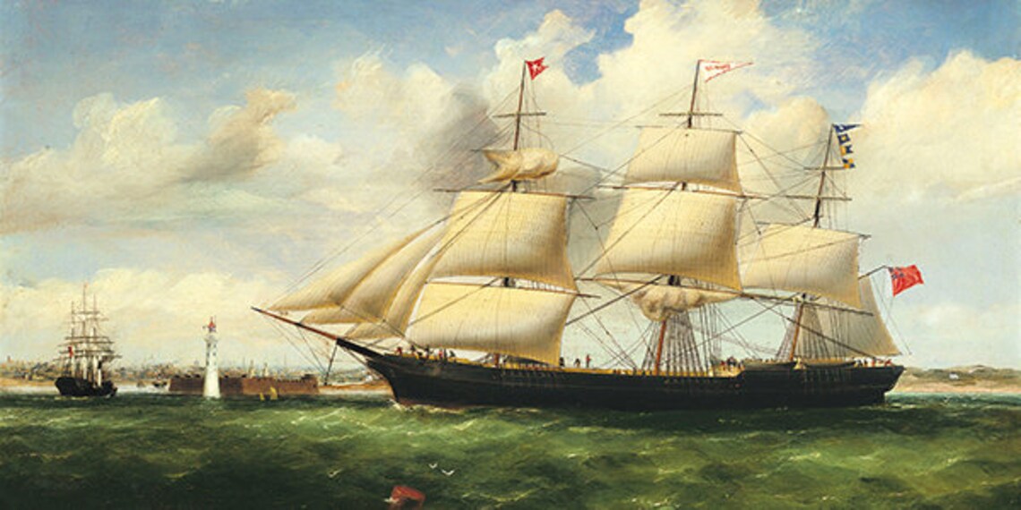 Vintage Sailing Ship Prints | Schooner Wall Art | Fine Nautical Art ...