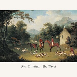 Foxhunting Fine Art Prints - Four Moments of the Hunt | Vintage British ...