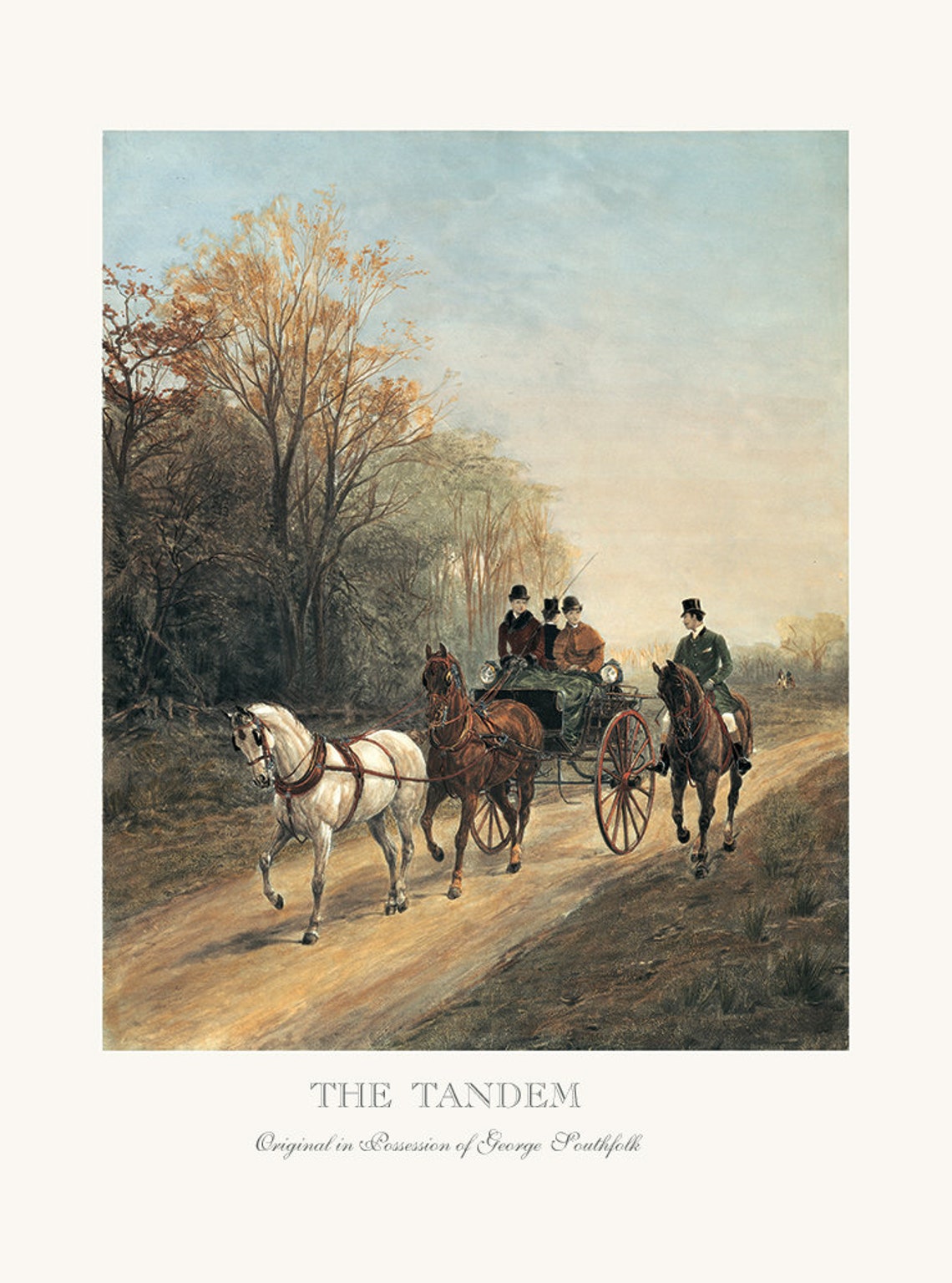 Hunting in Coach Hunting Wall Art Old English Hunting Trip - Etsy