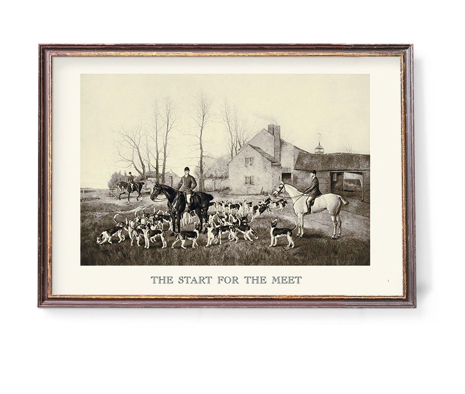 Fox Hunting | Hunting Wall Art | Old English Hunting Trip - Set of Four ...