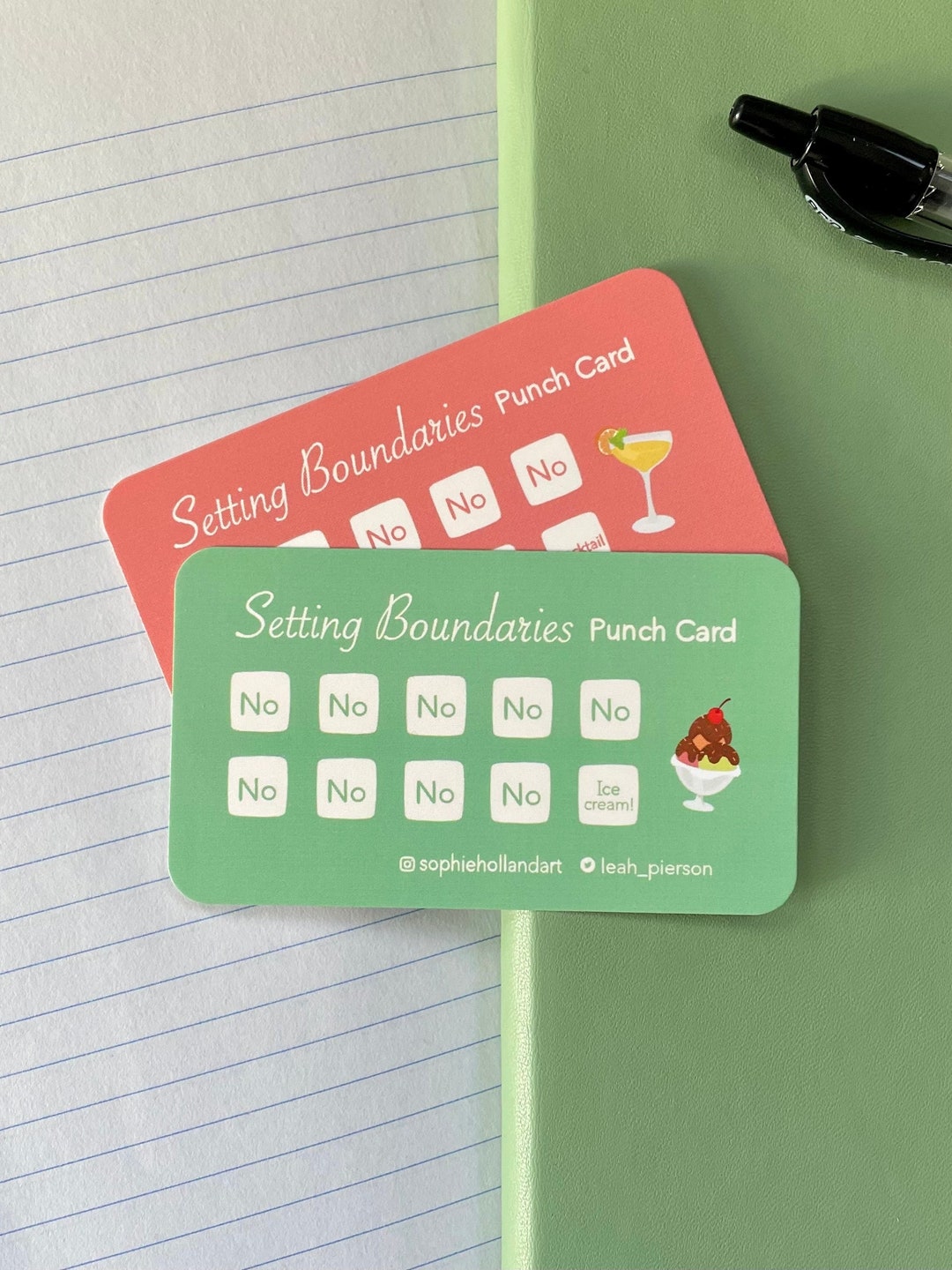 Setting Boundaries Punch Card Pack of 5 | Stocking Stuffer ...