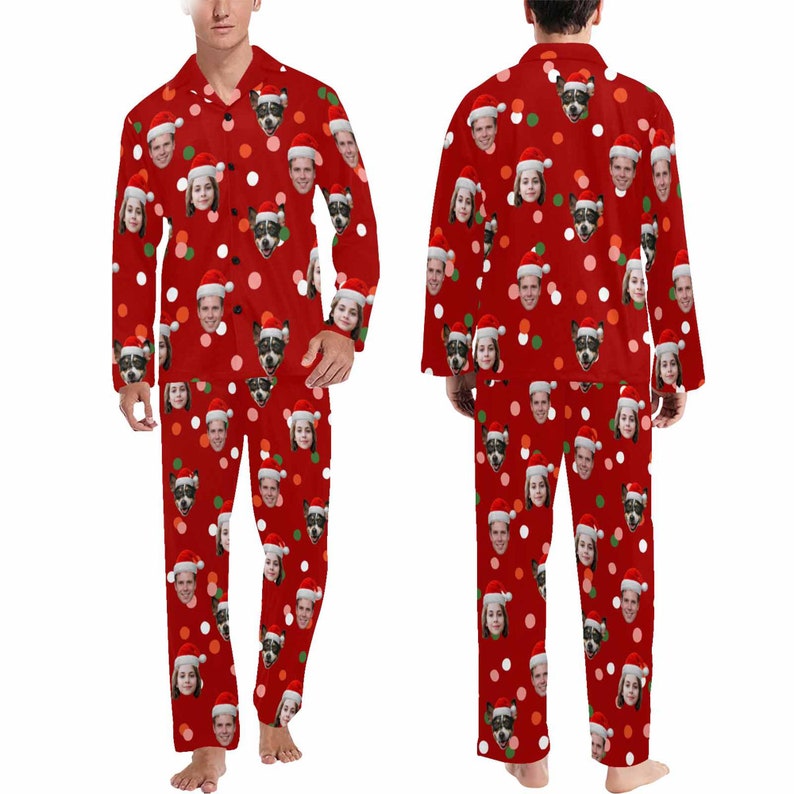 Personalized Family Pajamas for Christmas Custom Face Women - Etsy