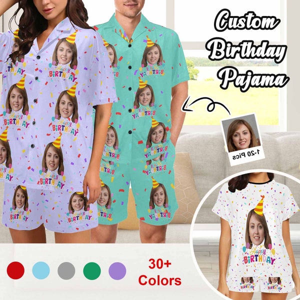 Custom Pajamas Women Birthday - Etsy