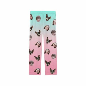 Personalized Pajama Pants With Face for Men Women, Custom Pajama Pants ...