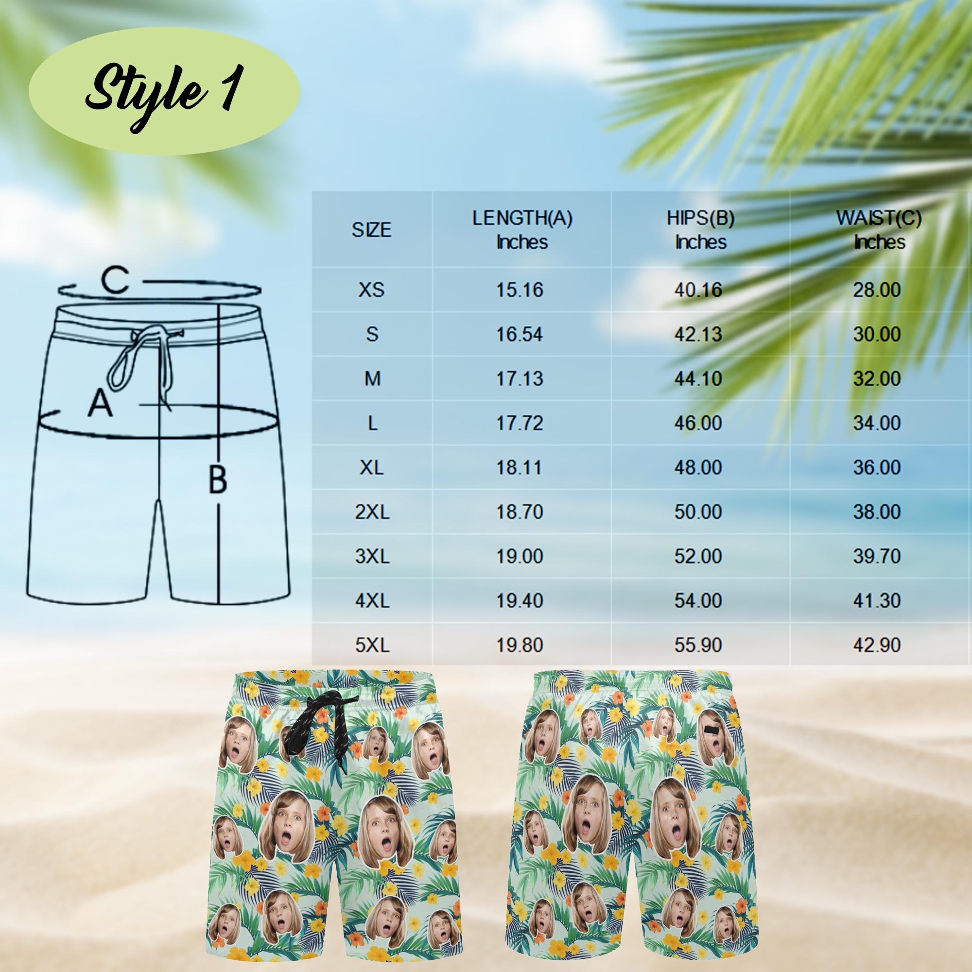 Custom Face Swimsuit: Personalized Couple's Bathing Suit & Trunks - Etsy