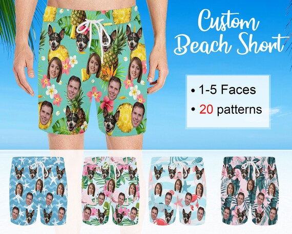 Custom Face Swim Trunk Personalized Swim Shorts With Photos - Etsy