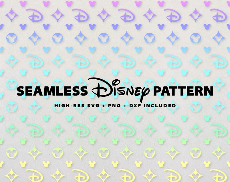 Seamless Disney Pattern Digital Download SVG PNG DXF - Etsy UK