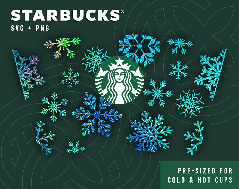 Seamless Snowflake Wrap Logo Digital Download Svg Png - Etsy