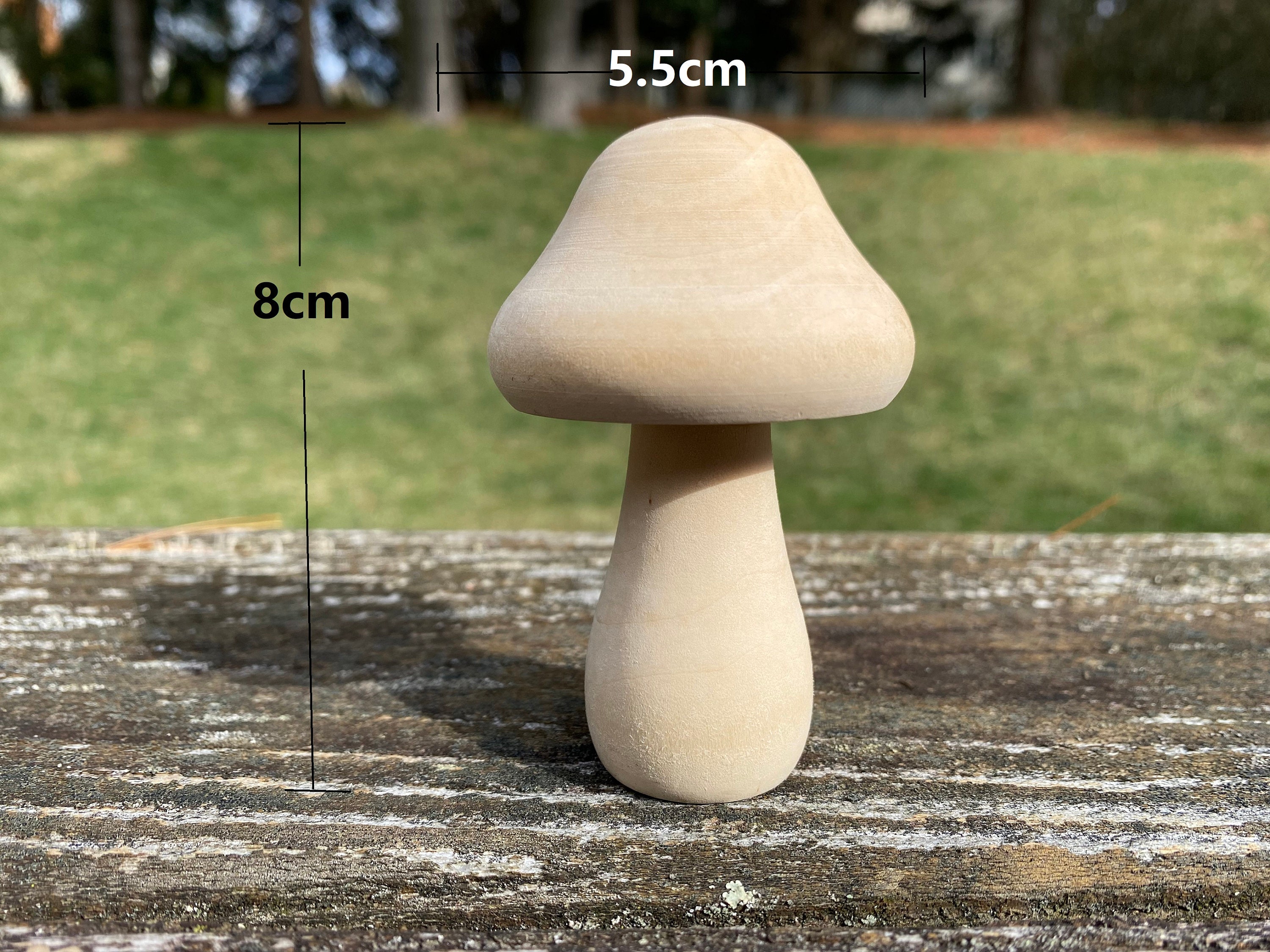 Mushroom Peg Doll Large Mushroom Wooden Mushroom Unfinished | Etsy