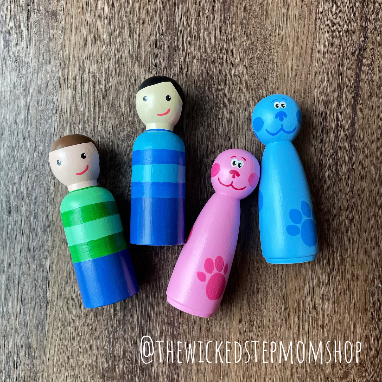 6pcs Giant Peg Dolls 4inch Peg People Peg Family Doll - Etsy