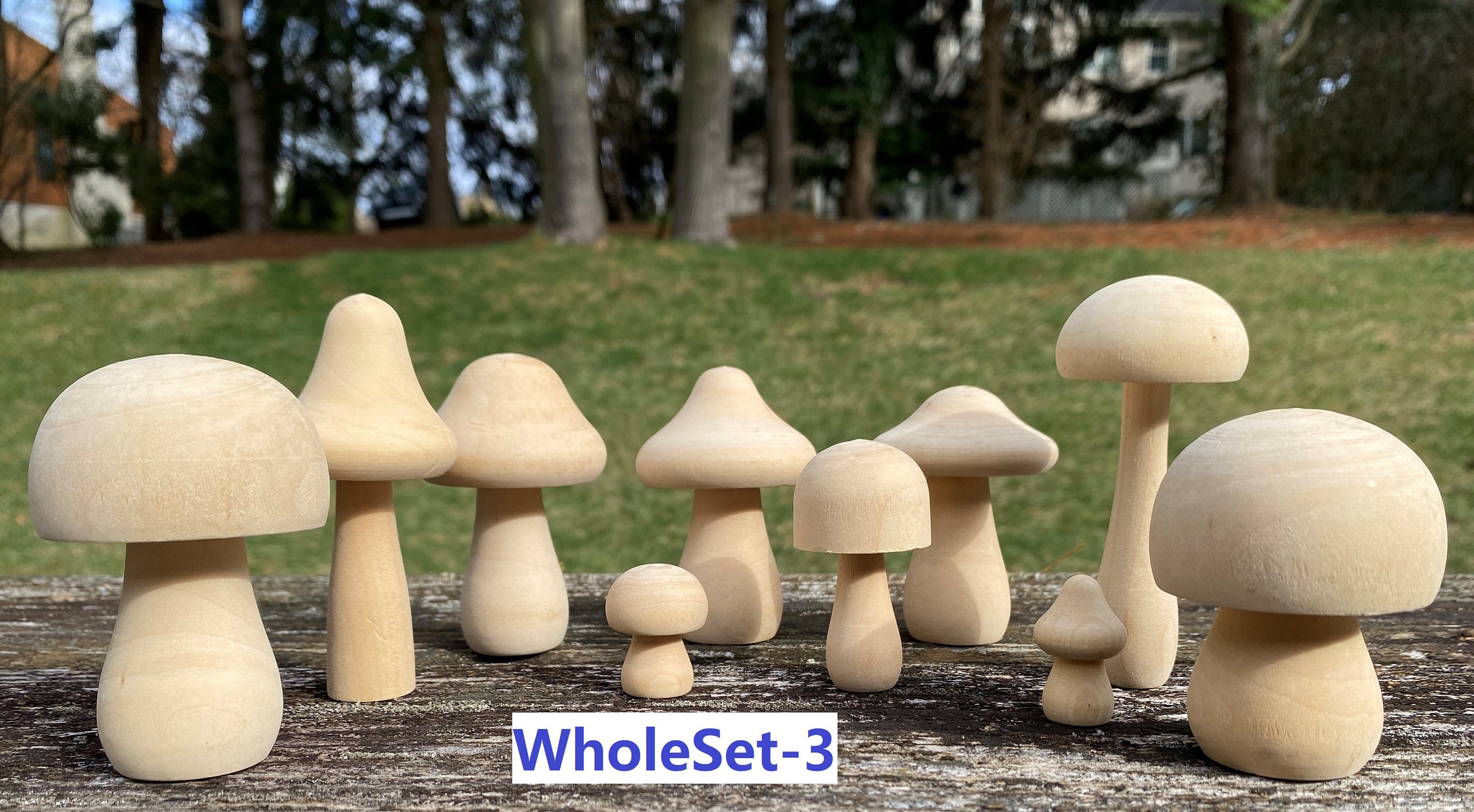 Mushroom Peg Doll Large Mushroom Wooden Mushroom Unfinished | Etsy