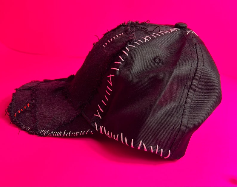 THE FORGOTTEN Punk Rocker Goth Stitched Frankenstein Style Cap - Etsy