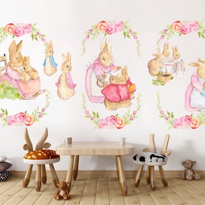 Peter Rabbit Bunny Classic Animation Nursery Wall Decal - Etsy UK