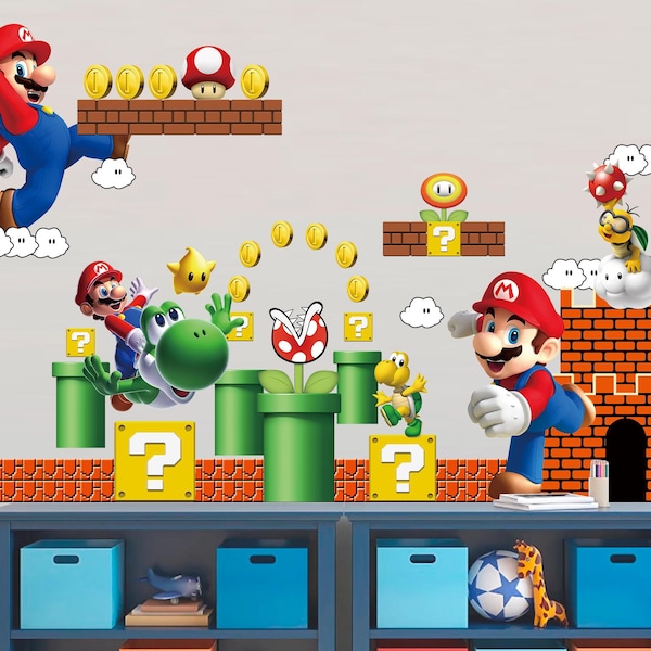 Super Mario Decal - Etsy