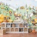 Construction Site Kids Wallpaper | Watercolor Building Theme Mural for ...