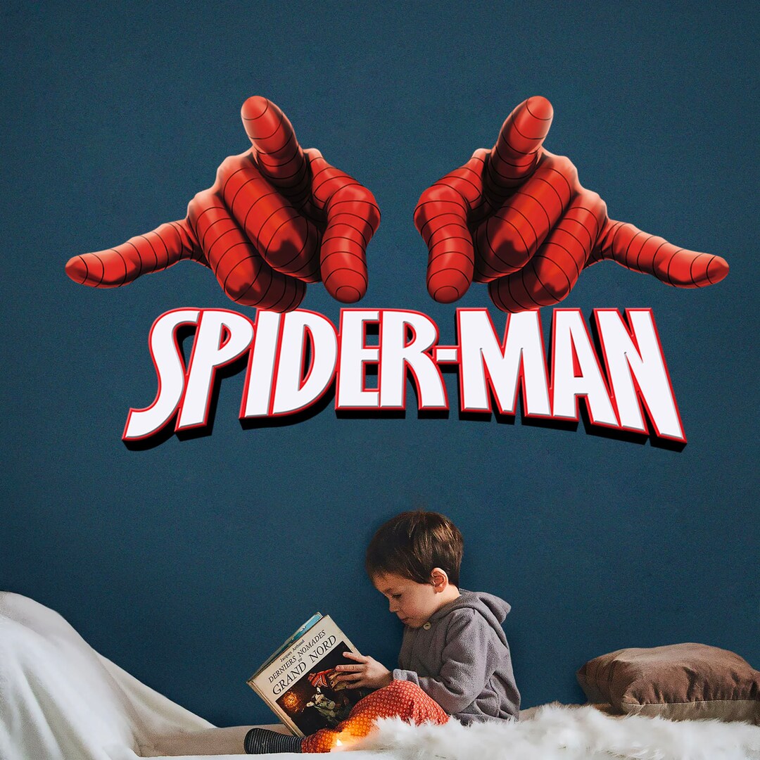 Spider-man Web-slinging Hands Wall Decal - Action Hero Decor - BR414 - Etsy