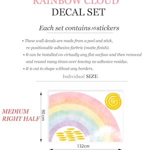 Radiant Rainbow Sun Wall Decal – Watercolor Style Girls' Room Decor ...