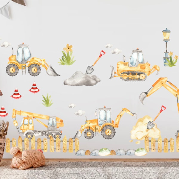 Construction Decal - Etsy