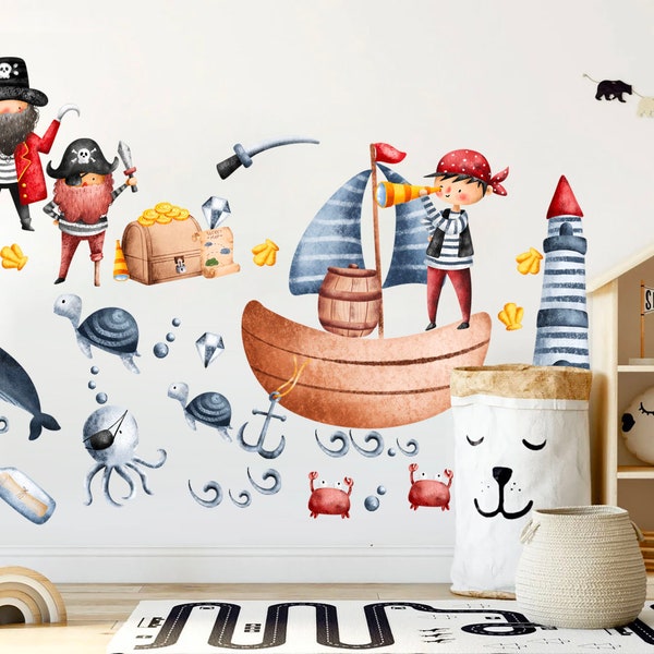 Pirate Wall Decals - Etsy