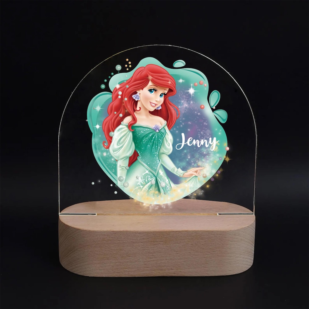 Custom Princess Night Light With Name – Personalized Kids Lamp, LED ...