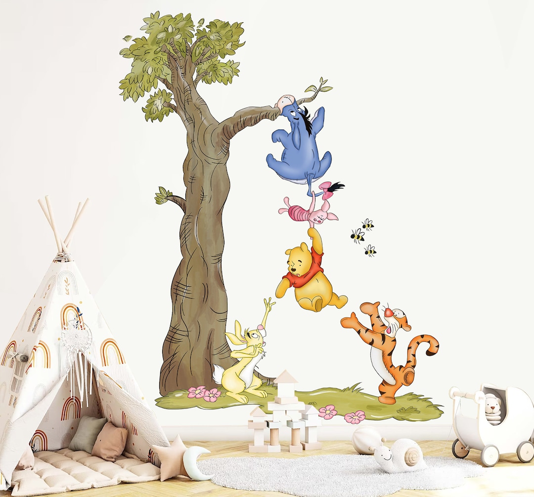 Winnie the Pooh Winnie and Friends Wall Decal Sticker - Wall Decal for ...