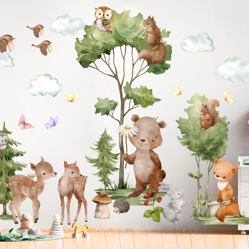 Fawn Wall Decal - Etsy