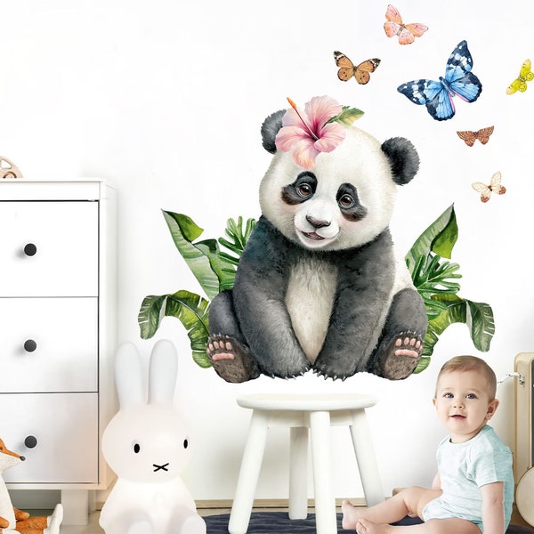 Panda Wall Decal - Etsy