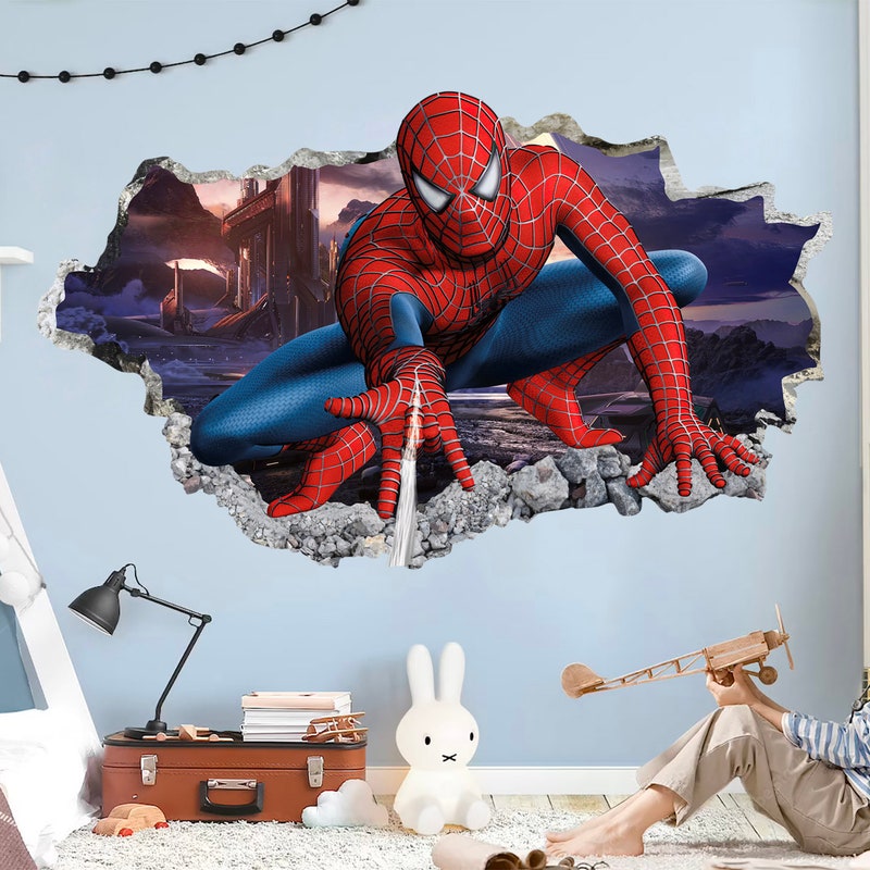 Spiderman Wall Stickers - Etsy