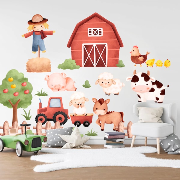 Farm Wall Decal - Etsy