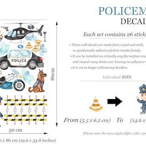 Policeman Police Force Car Pistol Motorcycle Dog Helicopter Removable ...