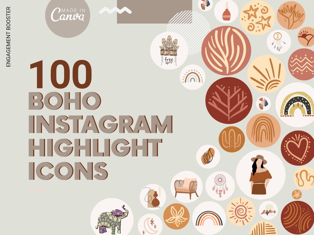 Boho Instagram Highlight, Instagram Highlight Set, Instagram Highlight ...