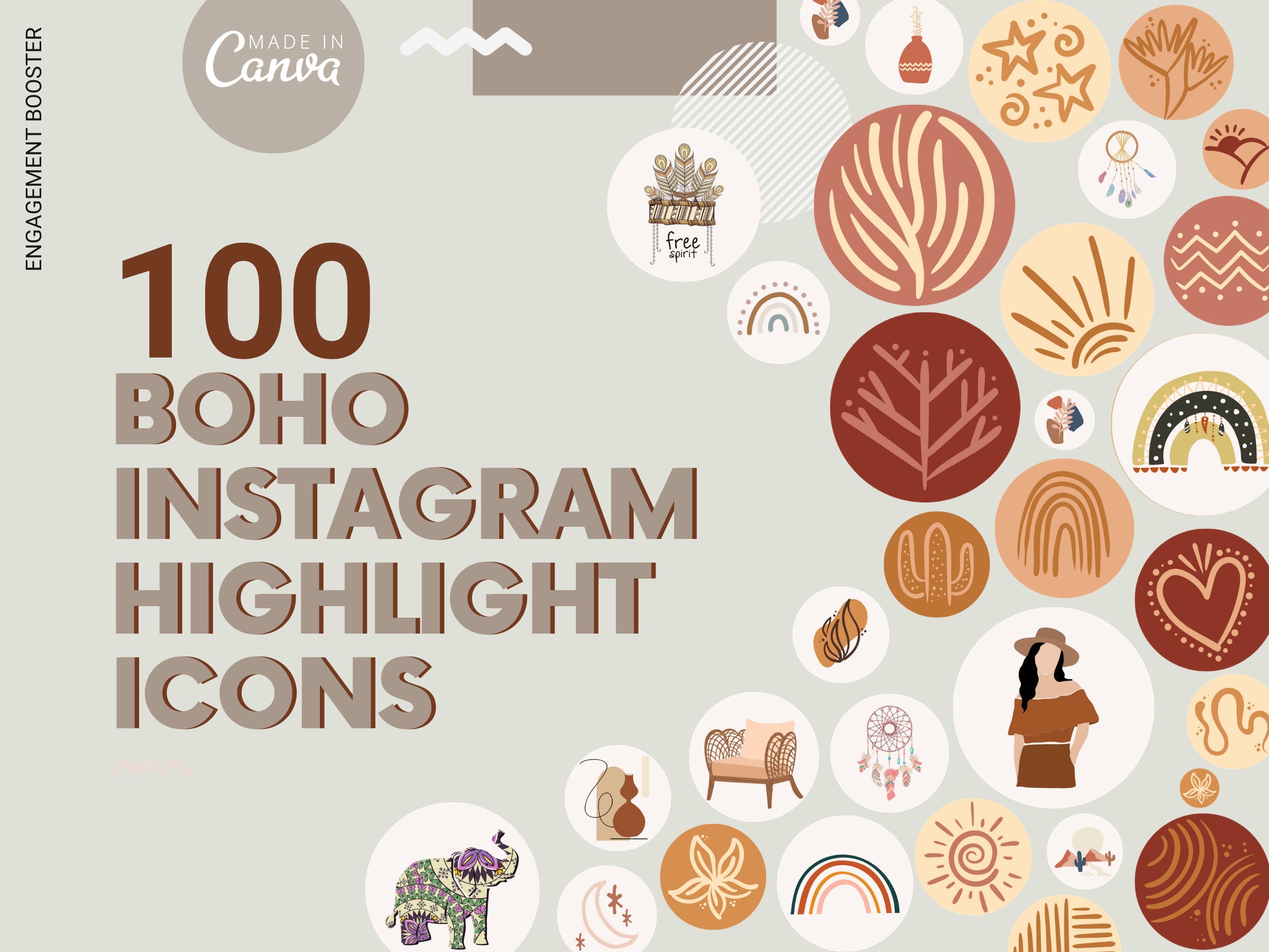 Boho Instagram Highlight, Instagram Highlight Set, Instagram Highlight ...