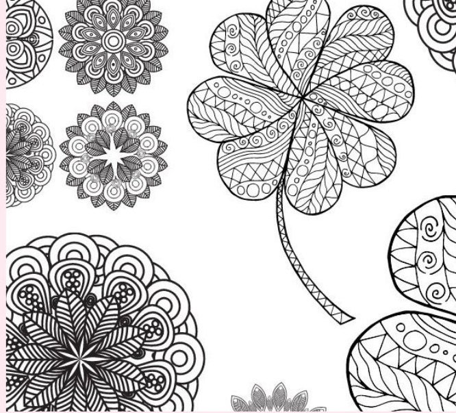 ST PATRICK'S DAY Zentangle Colouring Page - Etsy